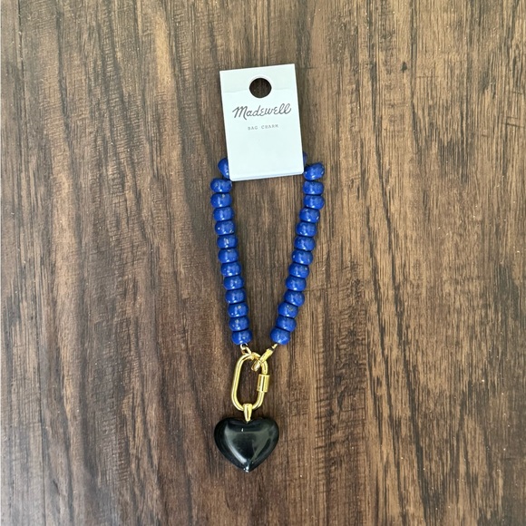 Madewell | Bags | Madewell Beaded Heart Carabiner Bag Charm | Poshmark
